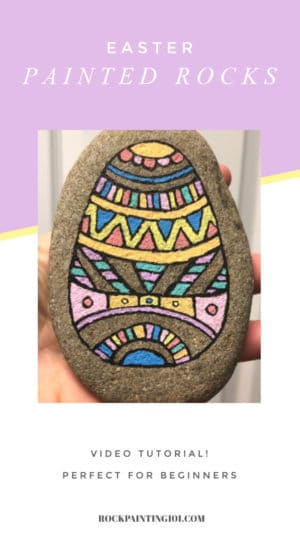 How to make this fun Easter egg rock painting idea