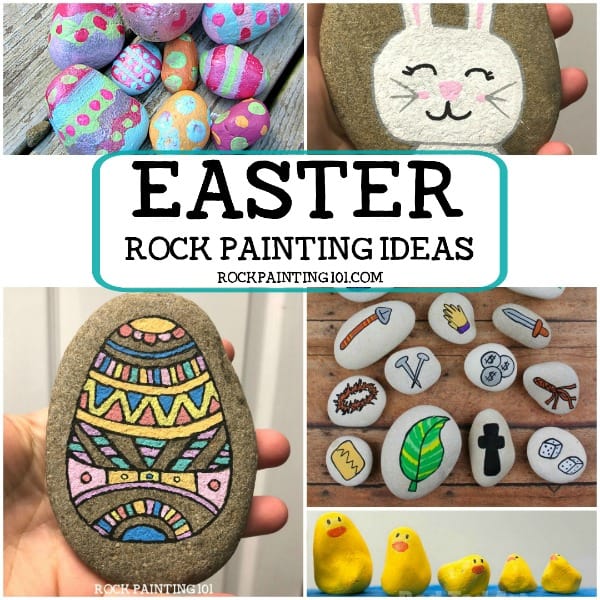Easter Rock Painting! 17 Easter rocks that are perfect for hiding!