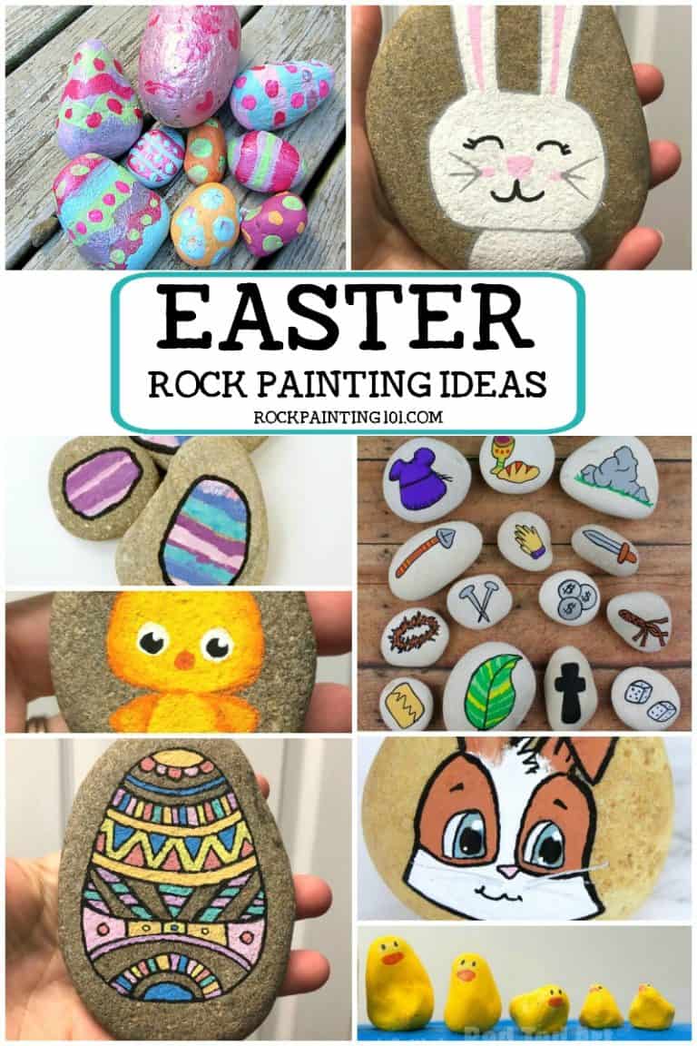 Easter Rock Painting! 17 Easter rocks that are perfect for hiding!