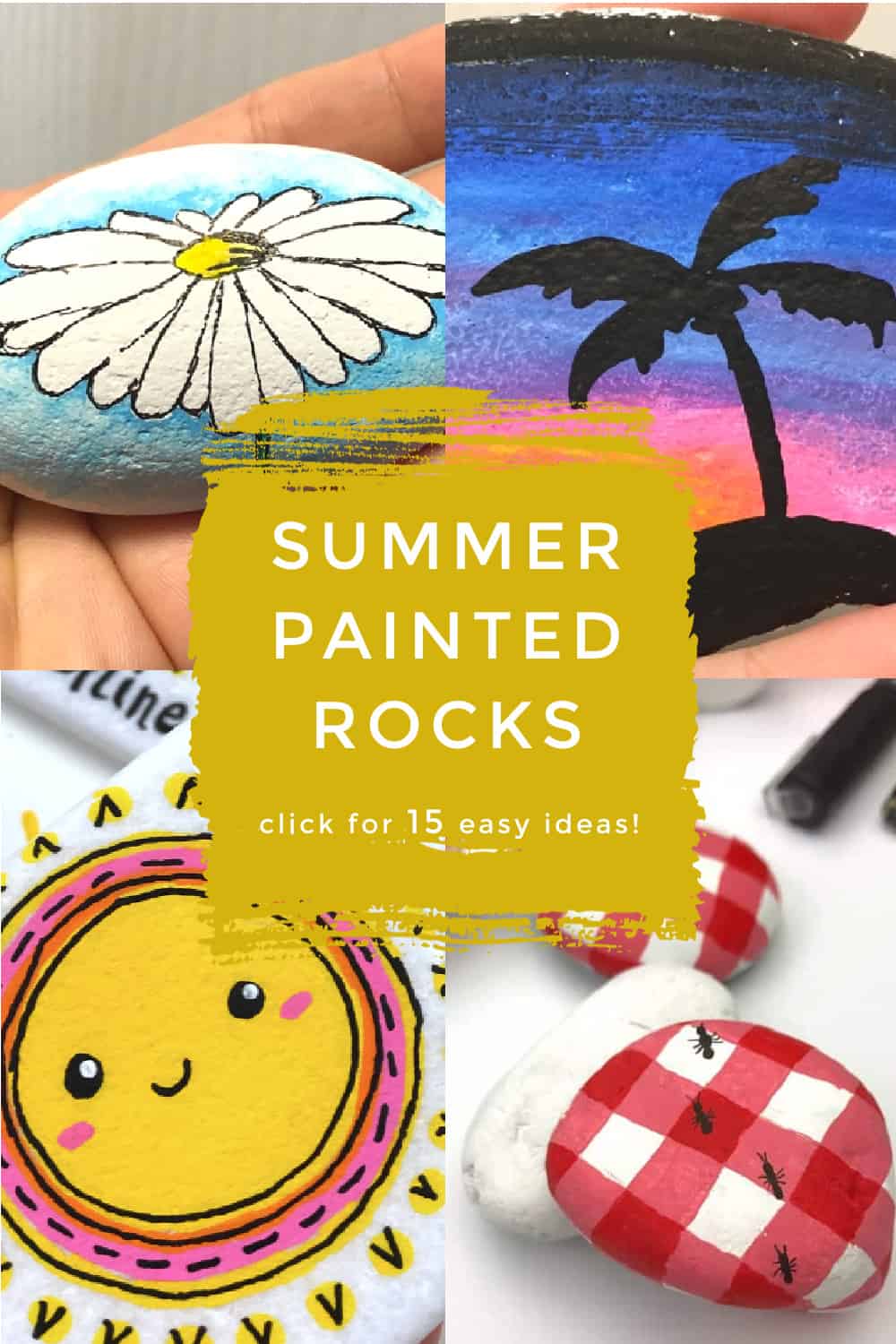 18 Easy Summer Themed Rocks you will love to recreate