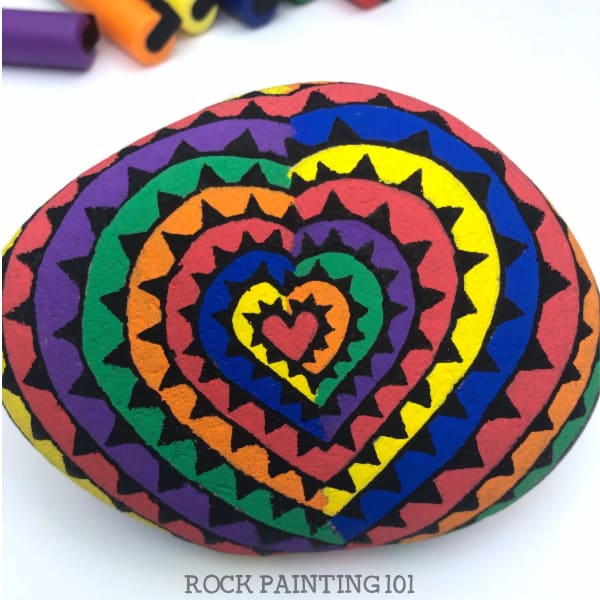 18 Rainbow Rock Painting Tutorials that make Stunning Rainbow Art!