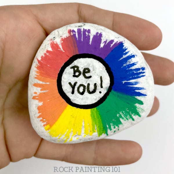 18 Rainbow Rock Painting Tutorials that make Stunning Rainbow Art!