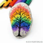 18 Rainbow Rock Painting Tutorials that make Stunning Rainbow Art!