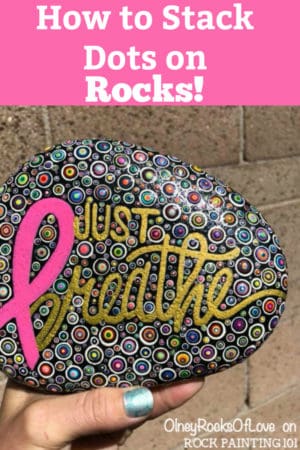 How to stack dots to make amazing painted rocks - Rock Painting 101