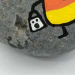 How to make adorable candy corn painted rocks - Rock Painting 101