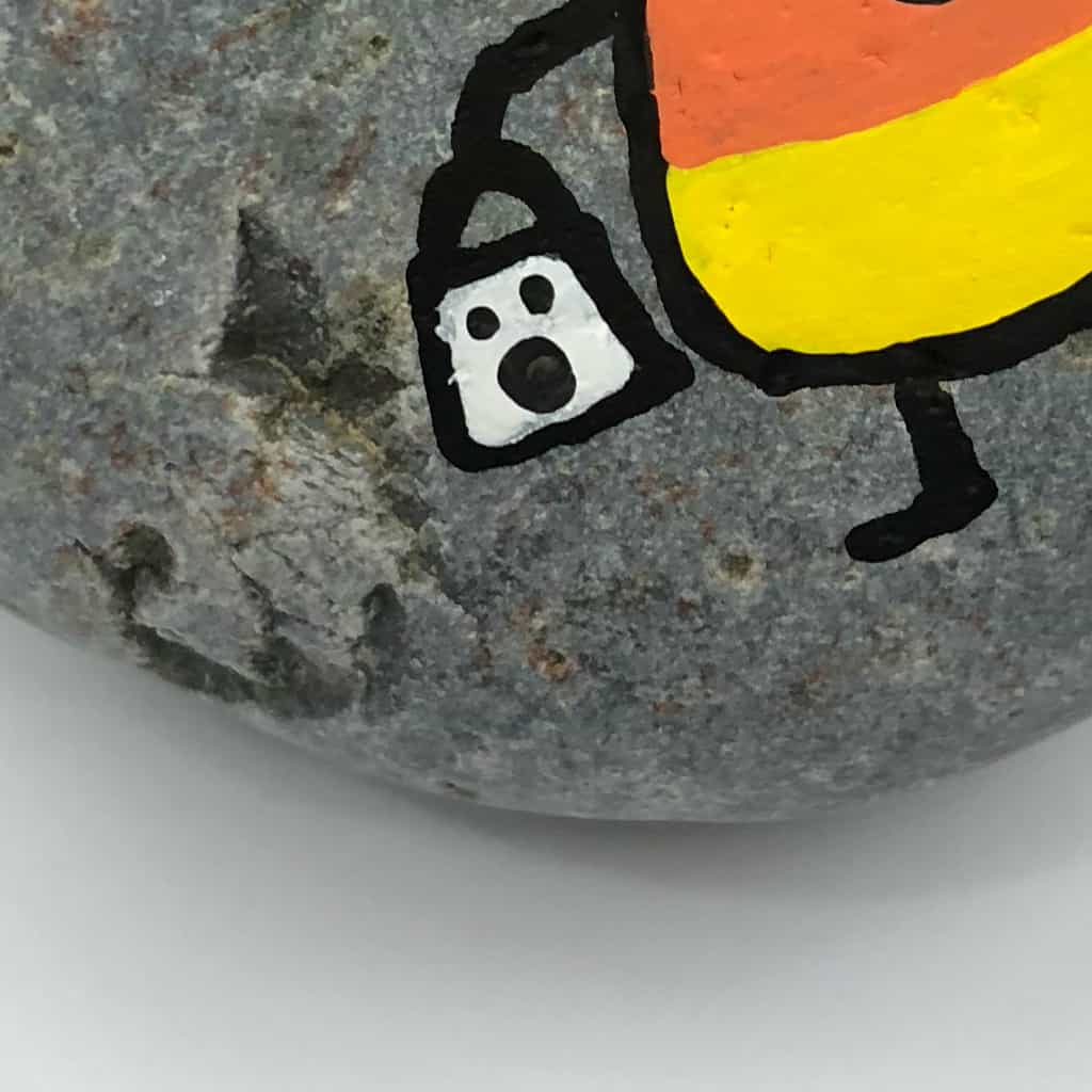 How to make adorable candy corn painted rocks - Rock Painting 101