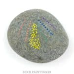 How to make a beautiful rainbow pointillism hearts on rocks - Rock ...