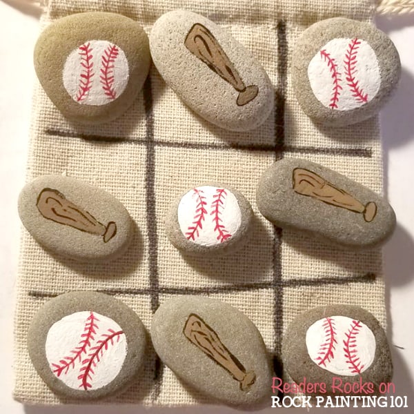 How to make fun tic tac toe rocks for your kids - Rock Painting 101