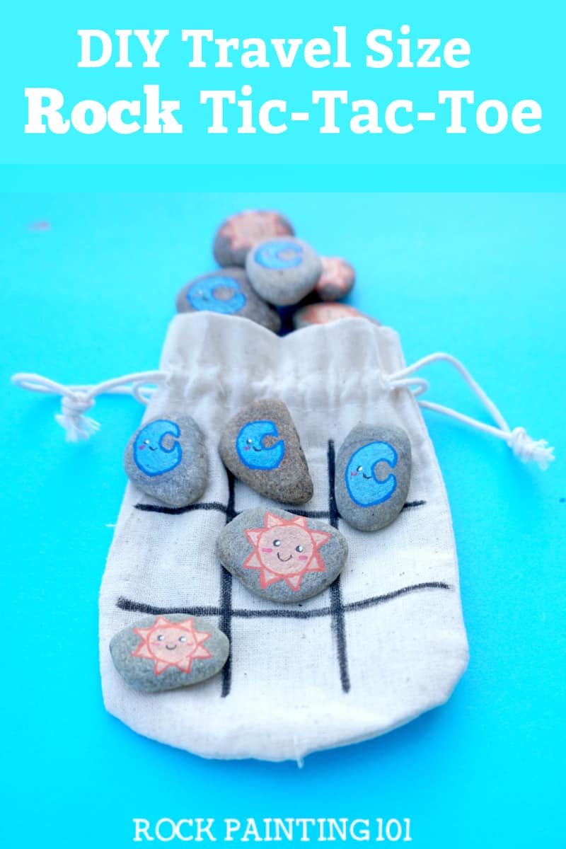 How to make fun tic tac toe rocks for your kids - Rock Painting 101