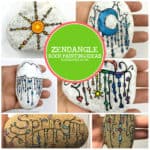 12 fun zendangle rock painting ideas you will love to make