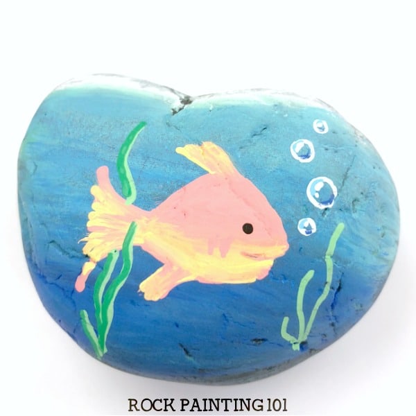 Learn how to make amazing bubbles. Perfect for fish rock painting.