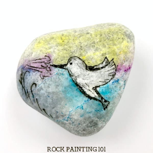 How to make a beautiful hummingbird that looks like watercolors!