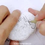 How to easily make hand lettered Thanksgiving rocks - Rock Painting 101