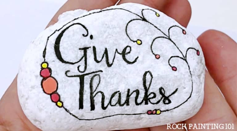 5 tips to start hand lettering on painted rocks - Rock Painting 101