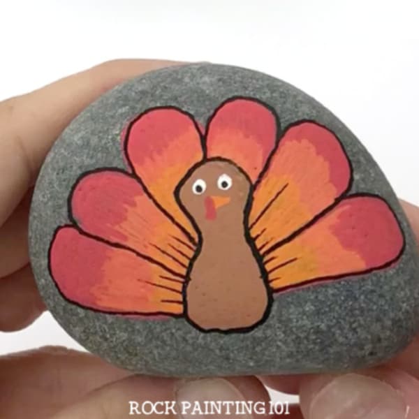 8 Easy Thanksgiving painted rocks you will love to make