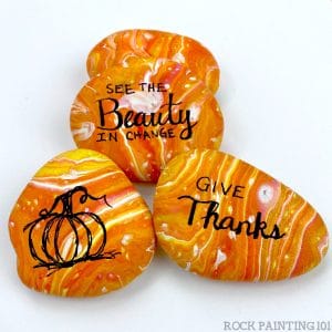12 easy fall rock painting ideas