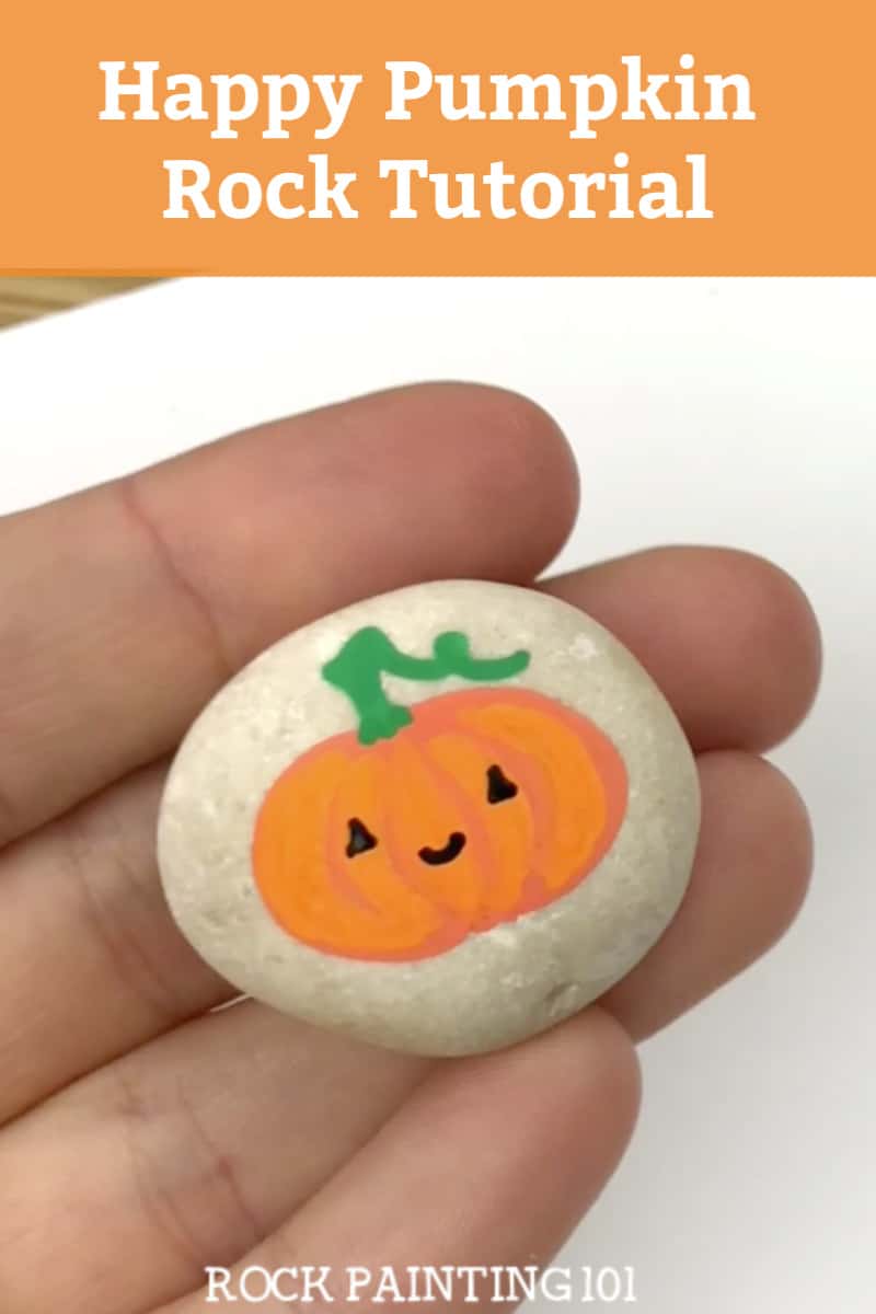 How to make easy pumpkin rocks with a video tutorial