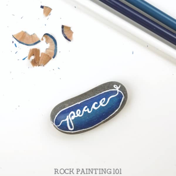 How to use colored pencils to paint rock - Rock Painting 101