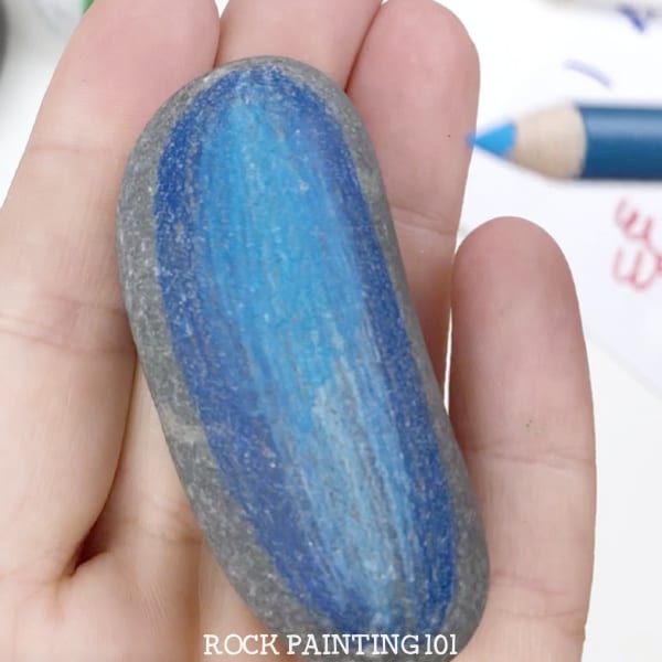 How to use colored pencils to paint rock - Rock Painting 101