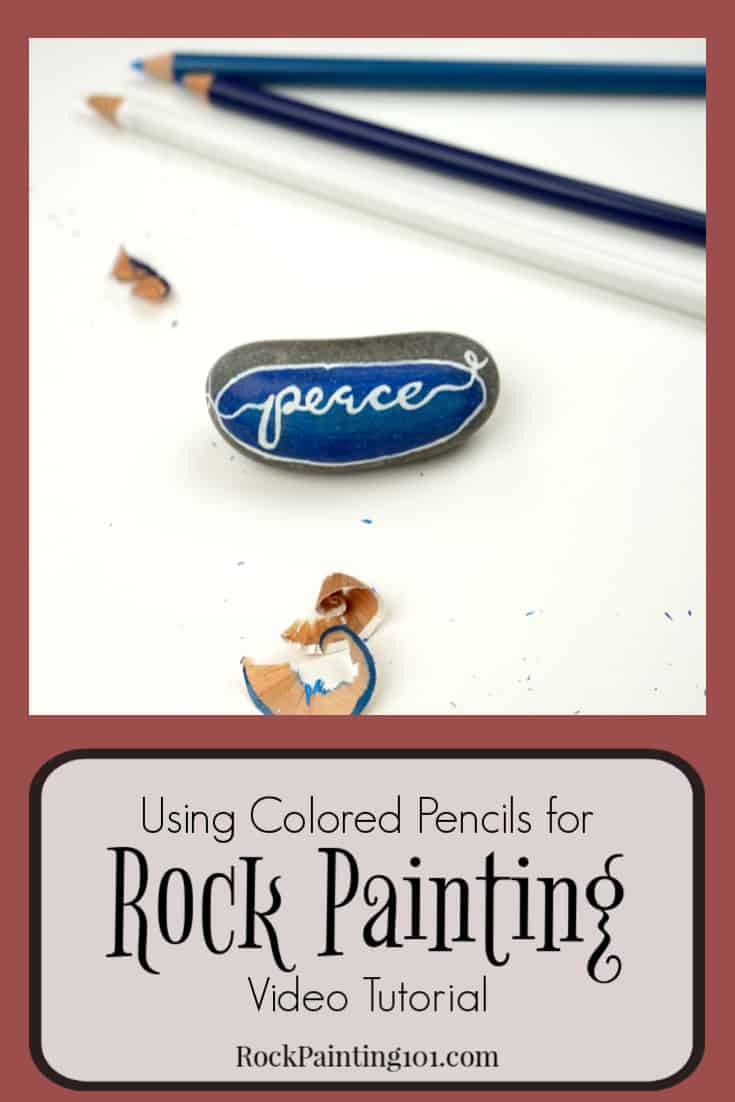 How to use colored pencils to paint rock - Rock Painting 101