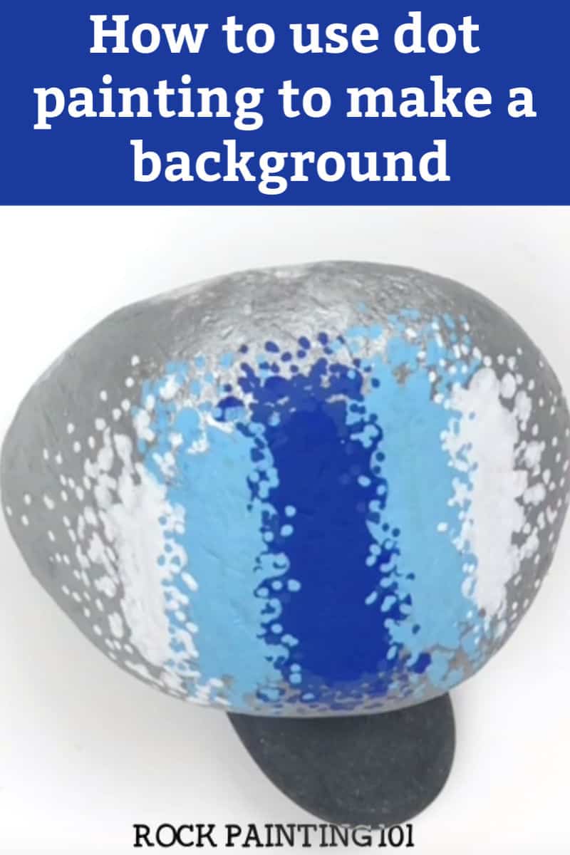 How to make a dot painting backdrop for fun painted rocks