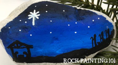 15 Nativity painted rocks: Easy rock painting ideas. - Rock Painting 101