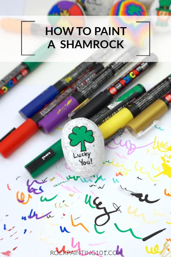 How To Paint A Shamrock - Rock Painting 101