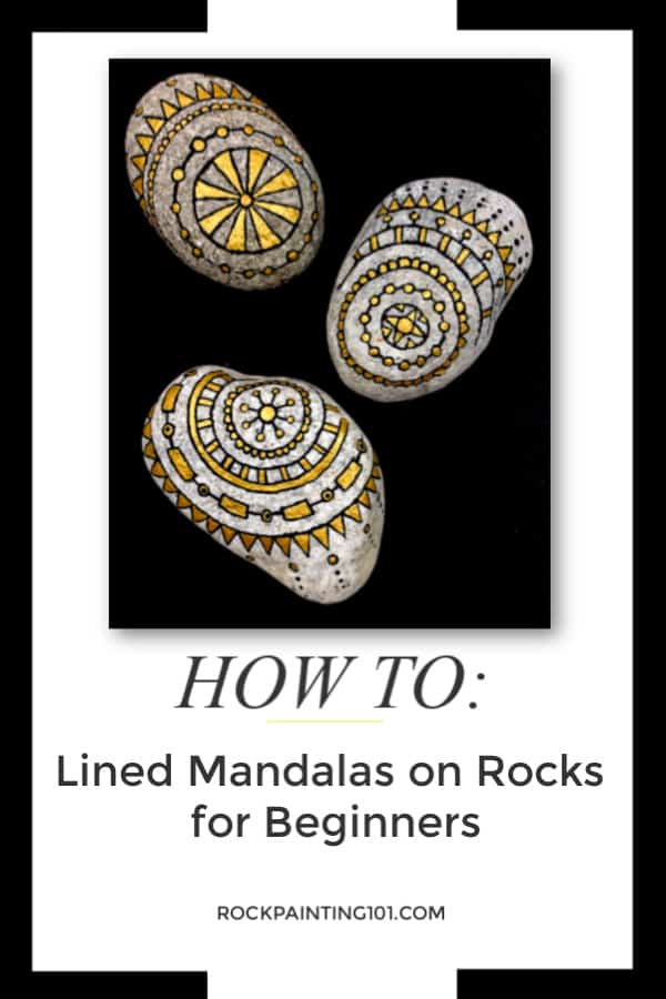 Easy Mandala Art for Rocks - Rock Painting 101