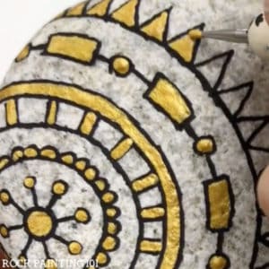 Easy Mandala Art for Rocks - Rock Painting 101