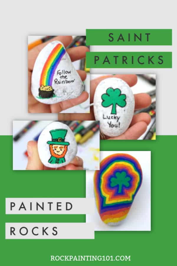 9 unique St Patrick's Day painted rocks - Rock Painting 101