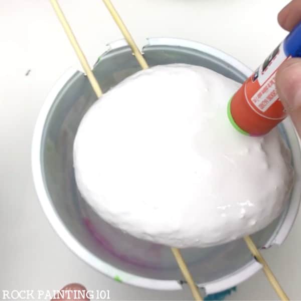 How to save paint when pour painting on rocks - Rock Painting 101