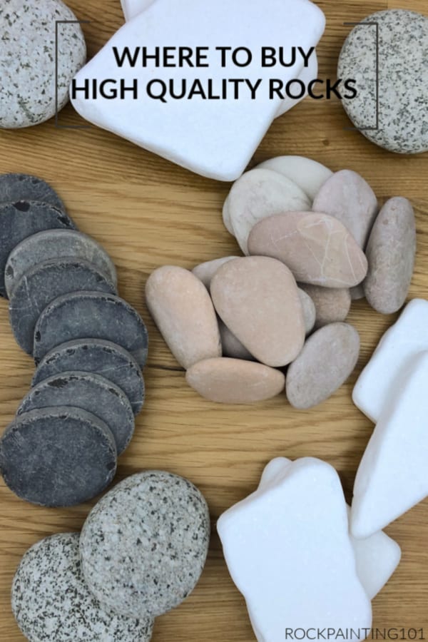 Where to buy smooth and flat rocks for crafts - Rock Painting 101