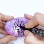 Tips on hand lettering for kindness rocks - Rock Painting 101