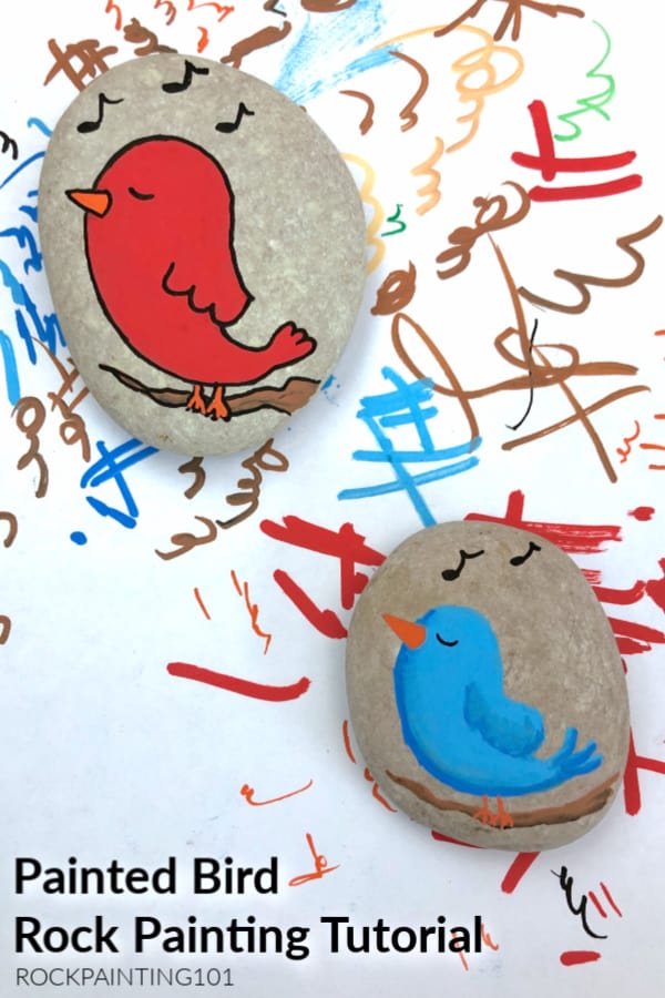How to paint a bird for rock painting and other projects - Rock ...