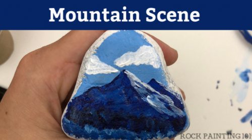 Easy Mountain Painted Rocks - Rock Painting 101