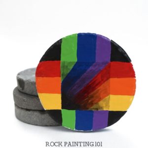 18 Rainbow Rock Painting Tutorials that make Stunning Rainbow Art!