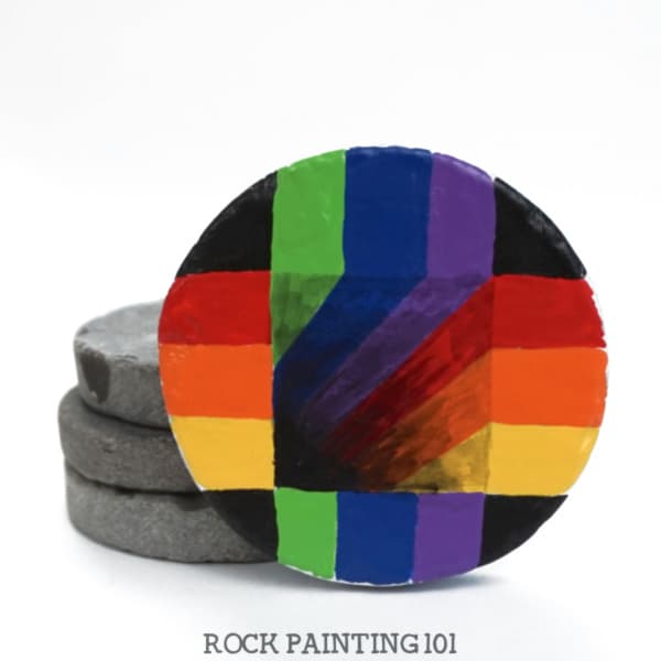 18 Rainbow Rock Painting Tutorials that make Stunning Rainbow Art!