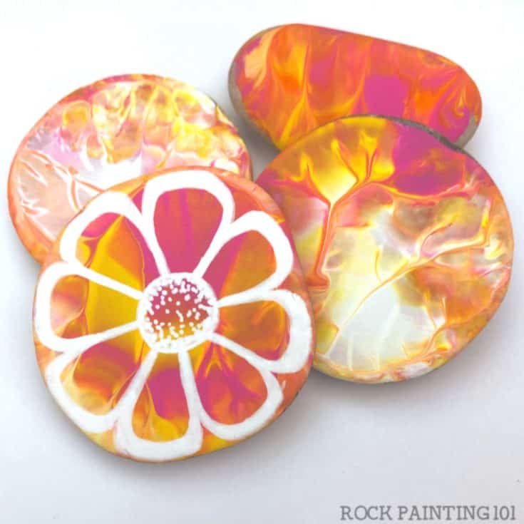 How to master press painting on rocks - Rock Painting 101