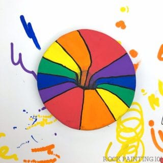 18 Rainbow Rock Painting Tutorials that make Stunning Rainbow Art!