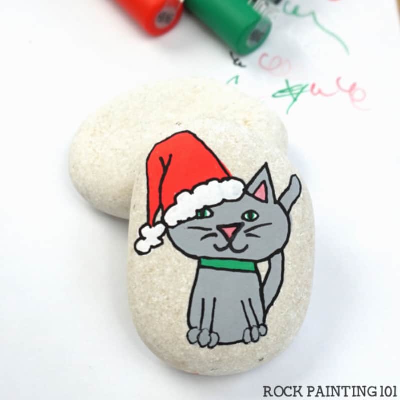 36 wonderful Christmas painted rocks you'll love to make
