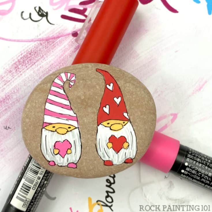 12 Valentine's Day rock painting ideas - Rock Painting 101