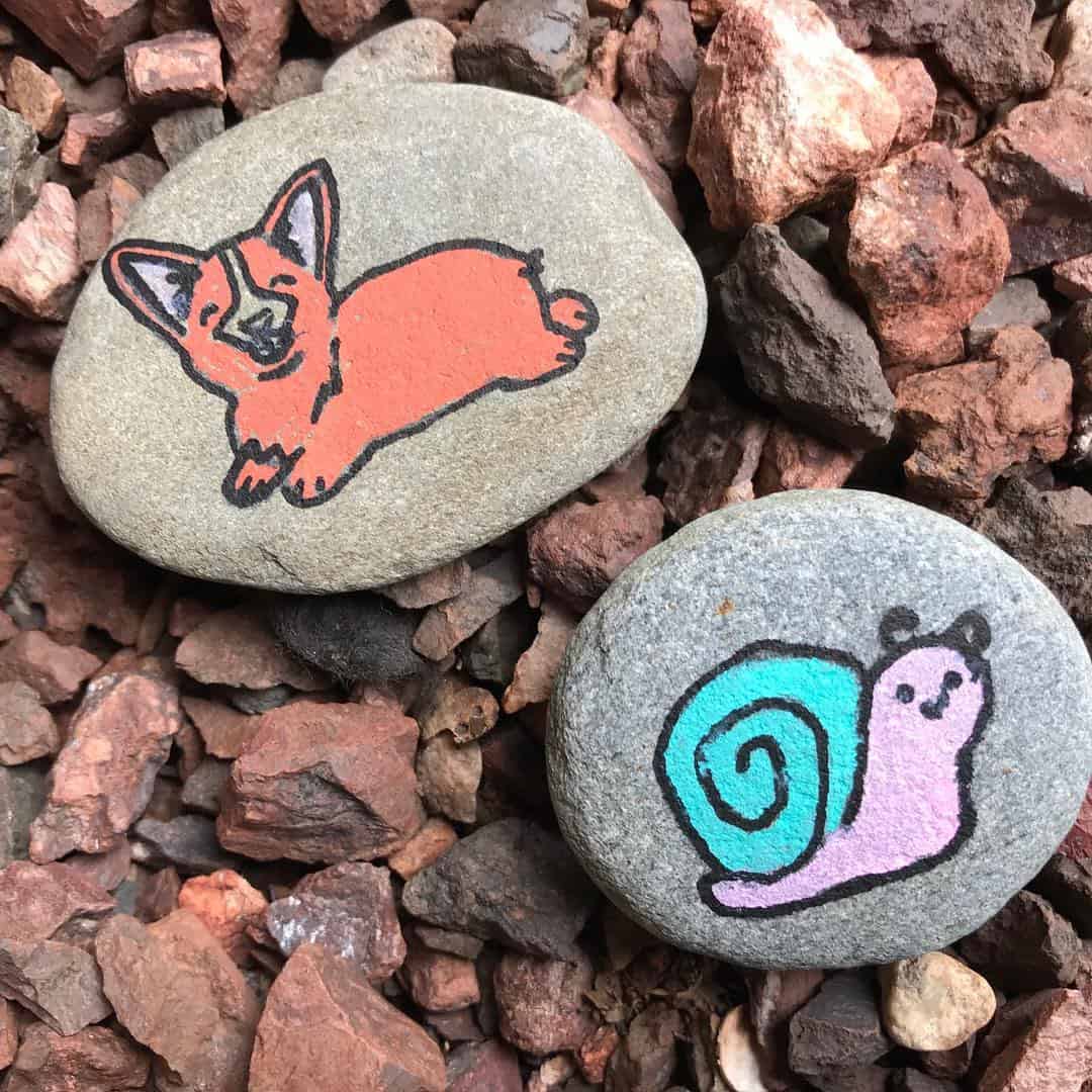 8 Dog Rock Painting Ideas that are too cute to miss! - Rock Painting 101