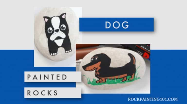 8 Dog Rock Painting Ideas that are too cute to miss! - Rock Painting 101