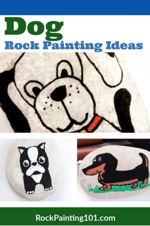 8 Dog Rock Painting Ideas that are too cute to miss! - Rock Painting 101