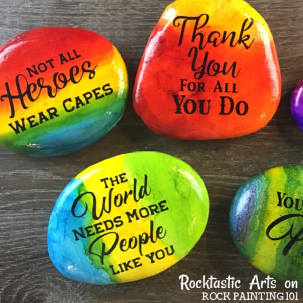 Vinyl Lettering for Crafts - Rock Painting 101