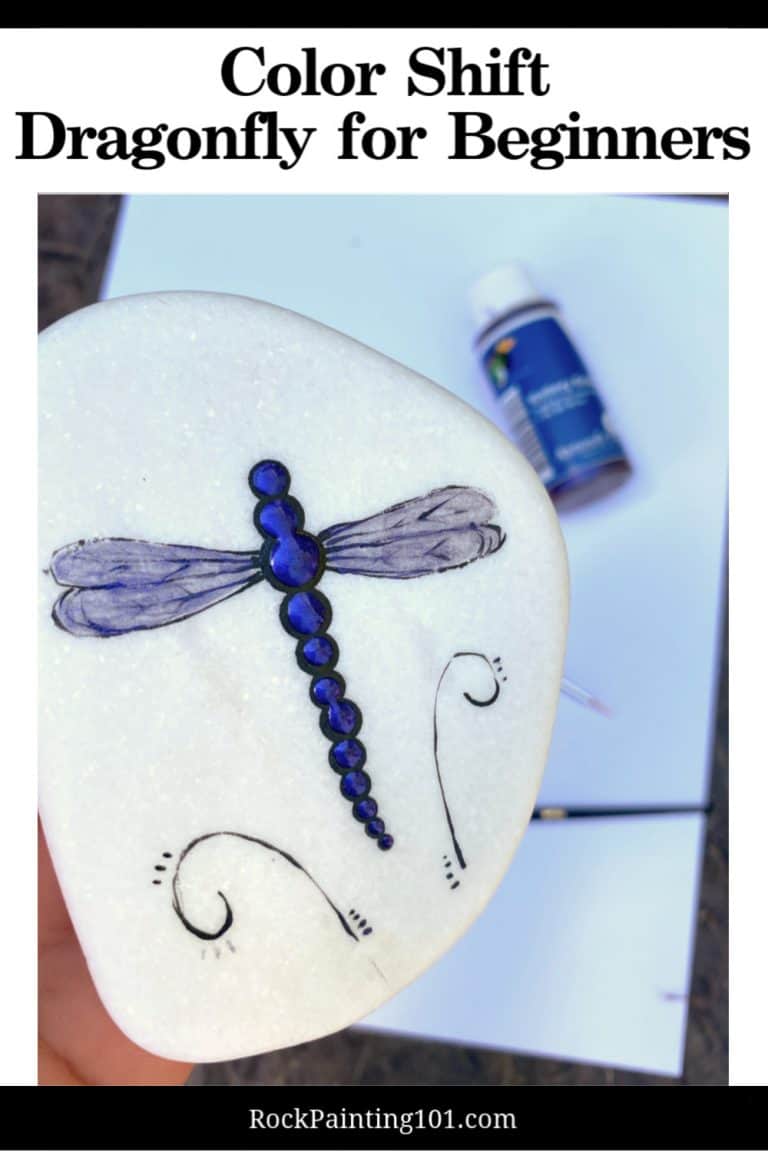 How to make dragonfly rocks: Step by step instructions and video