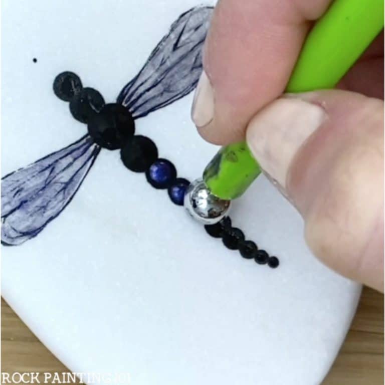 How to make dragonfly rocks: Step by step instructions and video