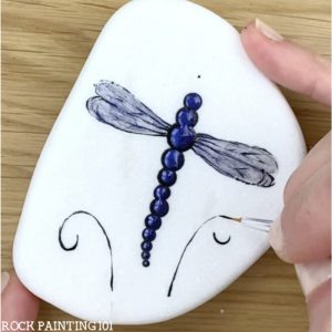How to make dragonfly rocks: Step by step instructions and video