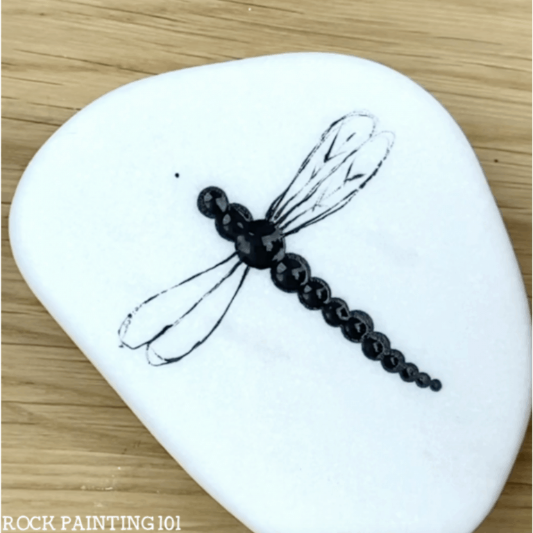 How to make dragonfly rocks: Step by step instructions and video