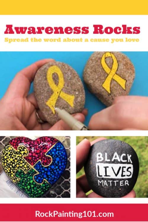Rock Painting Ideas That Spread Awareness - Rock Painting 101